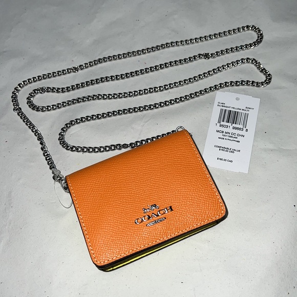 Coach | Bags | Coach Mini Wallet On A Chain In Colorblock | Poshmark